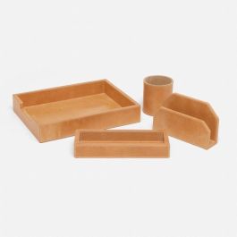 Leon Accessory Set – Aged Camel Full-Grain Leather