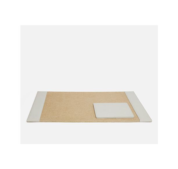 Asby Light Gray Desk Blotter Set